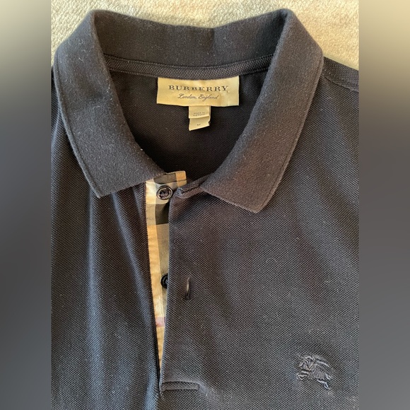 Burberry | Shirts | Authentic Mens Navy Blue Burberry Polo | Poshmark